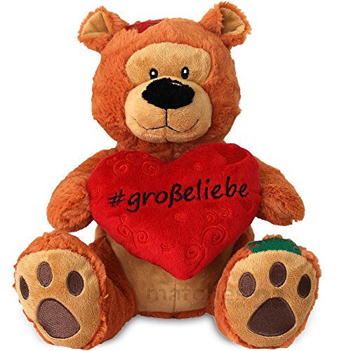 Teddybär mit Herz Plüschtiere ᐅ Plueschtier.net